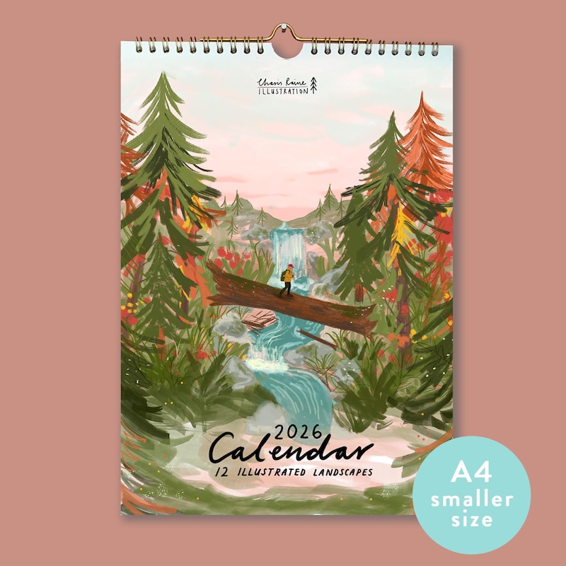 Wall Calendar 2026 Cabin - Etsy