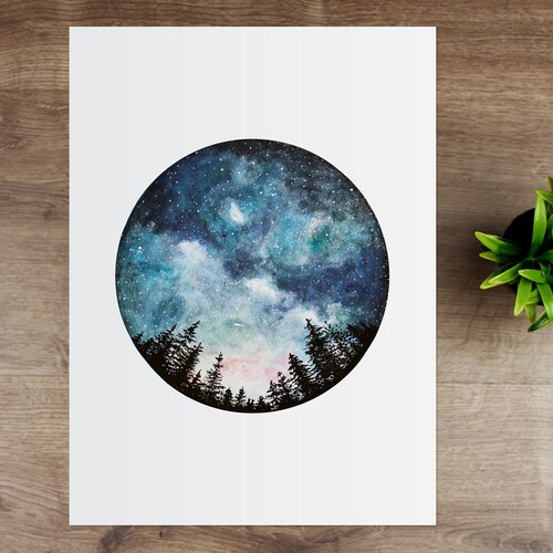 New Zealand Starry Sky Print A4 - Etsy
