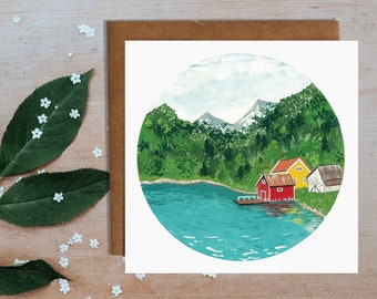 Trolltunga Norway Greetings Card | Etsy UK