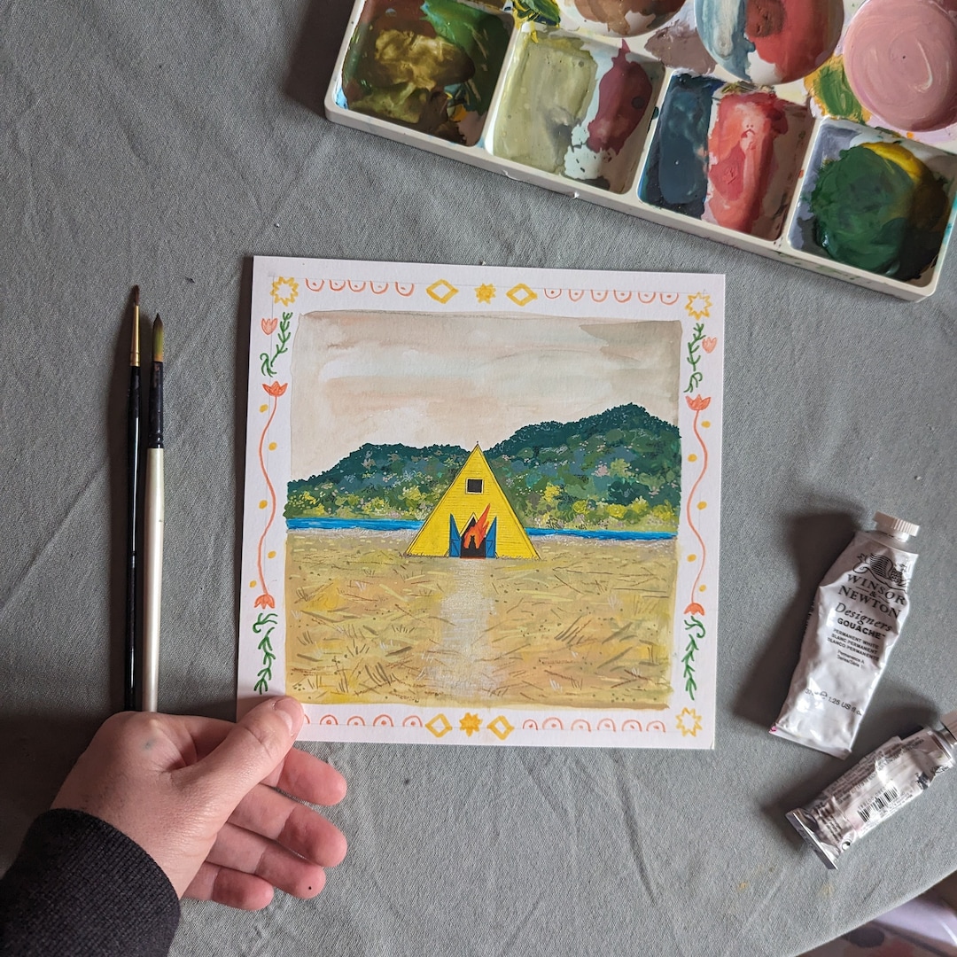 Midsommar Original Painting - Etsy