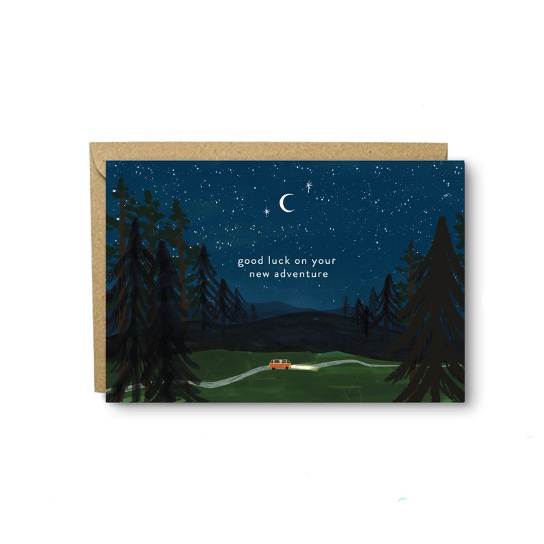 Good Luck on Your New Adventure Campervan Card - Etsy