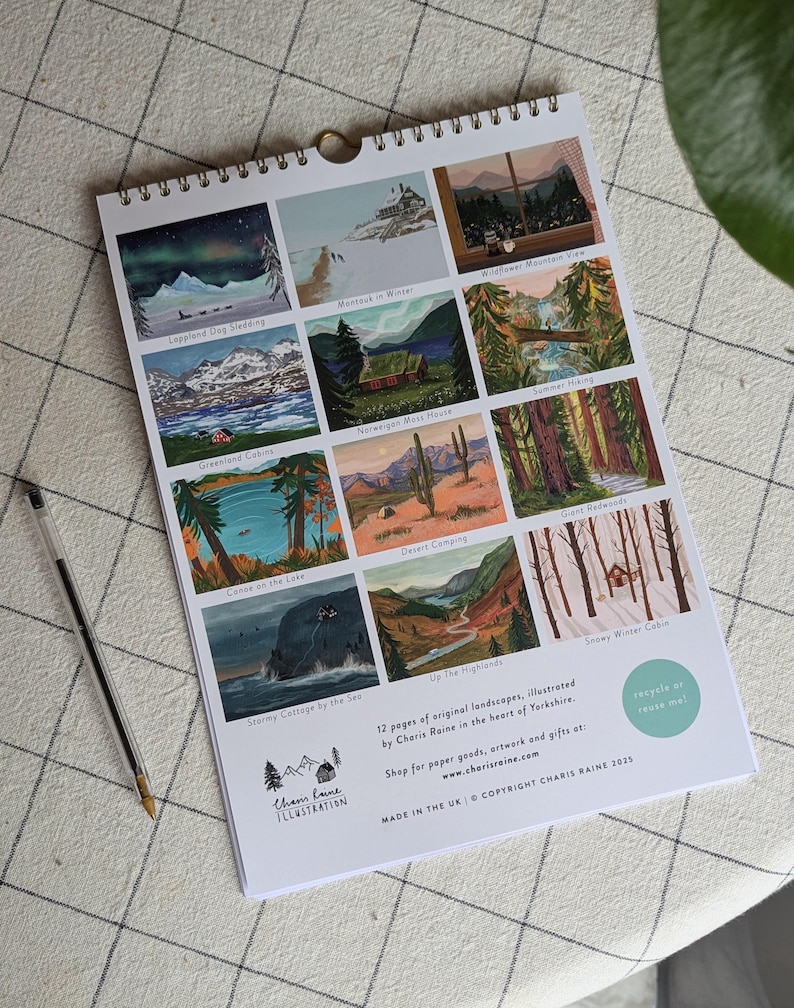 2026 Illustrated Nature Calendar A4 - Etsy