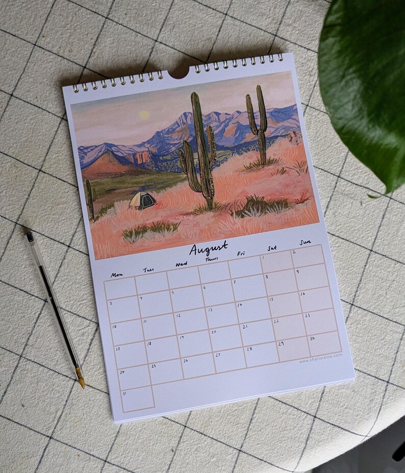2026 Illustrated Nature Calendar A4 - Etsy