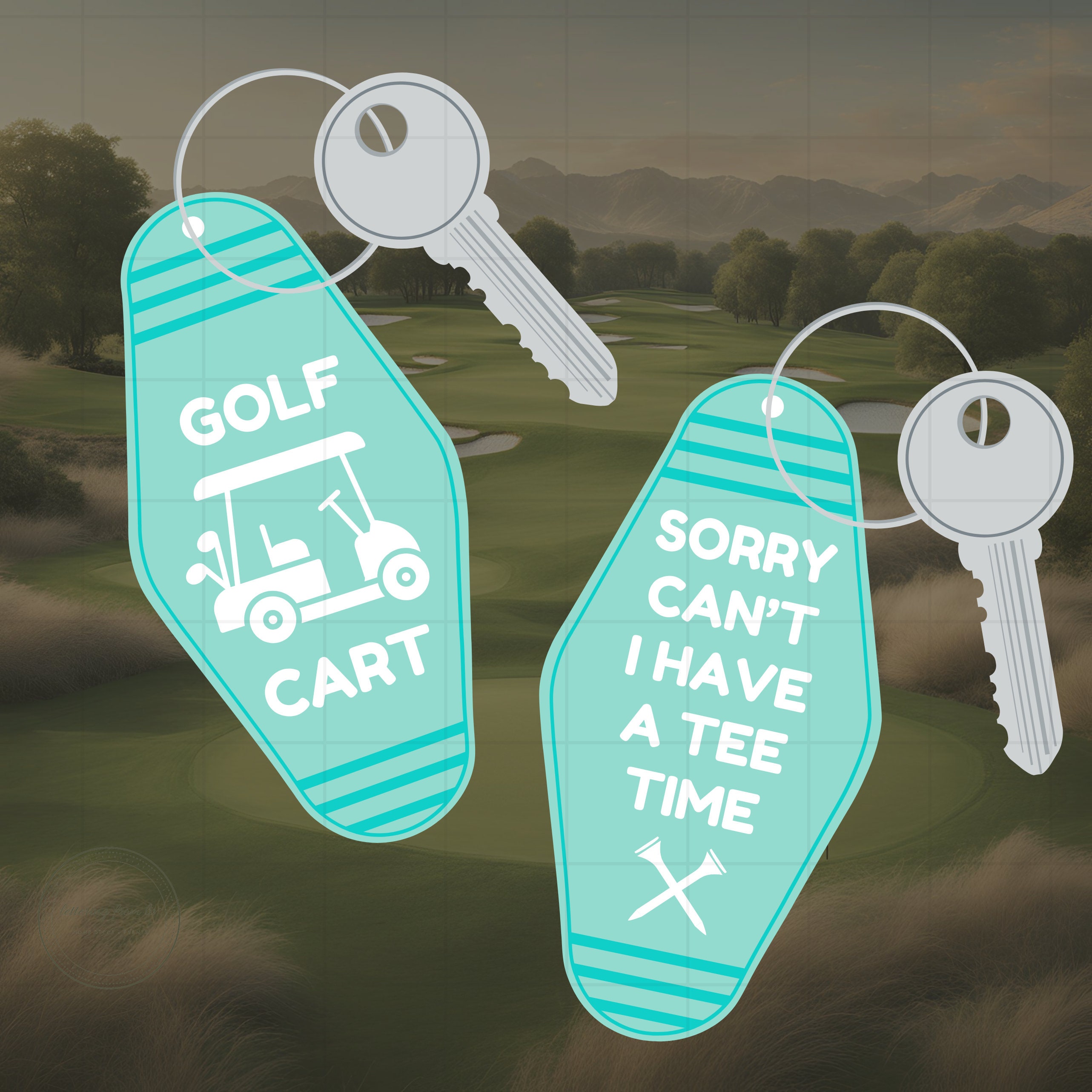 Golf SVG Keychain Files - Etsy