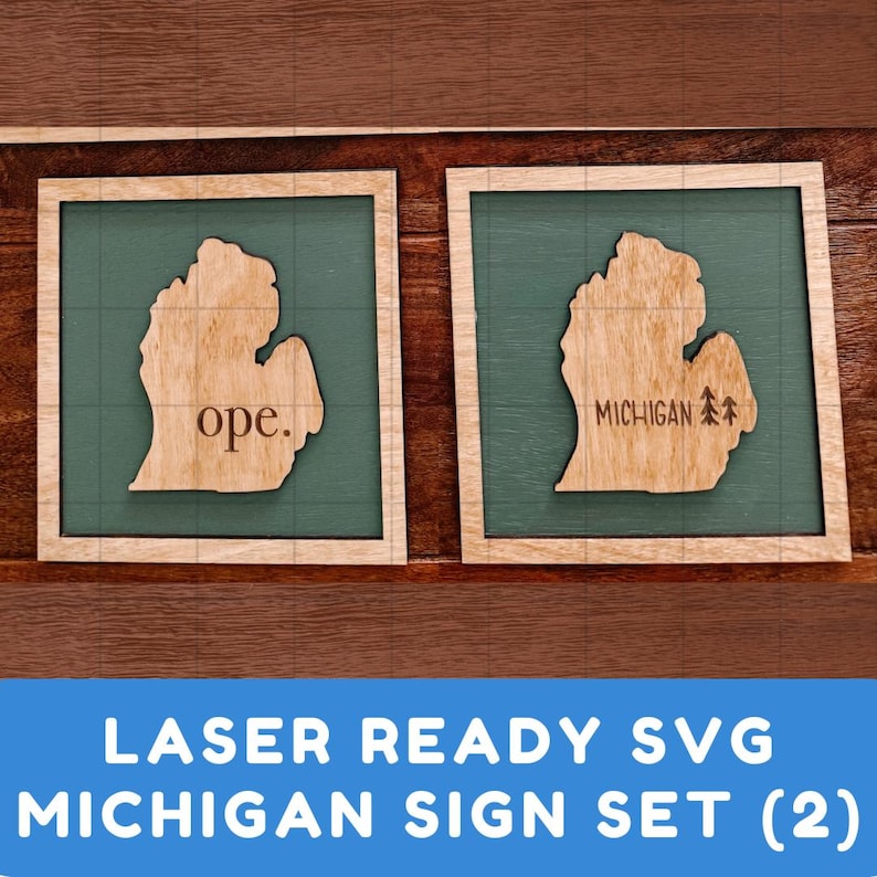 Michigan Signs SVG Bundle | Michigan Sign Set Svg | MI Sign Svg ...