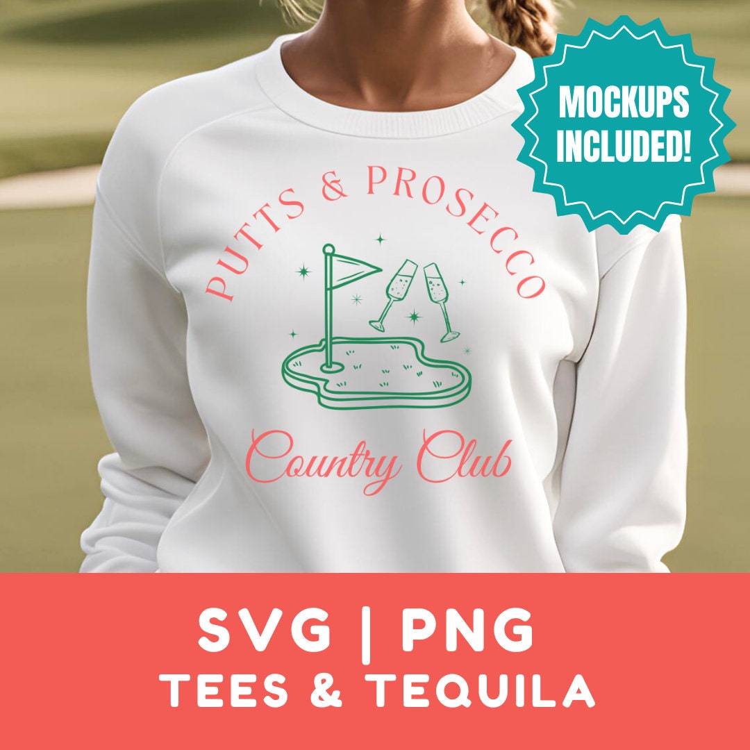 Golf SVG Putts & Prosecco Country Club Digital File - Etsy