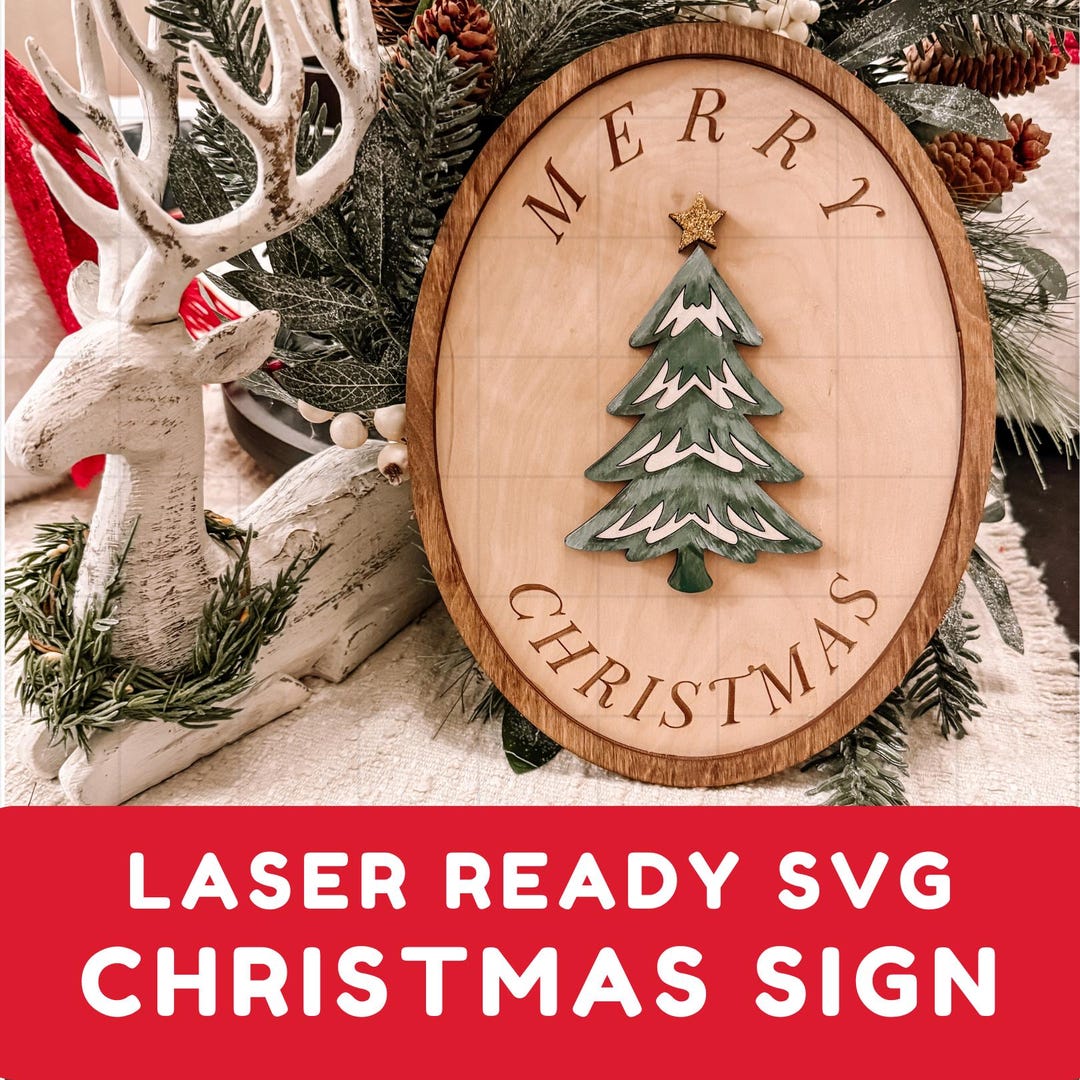 Christmas Sign SVG | Merry Christmas Digital File - Etsy