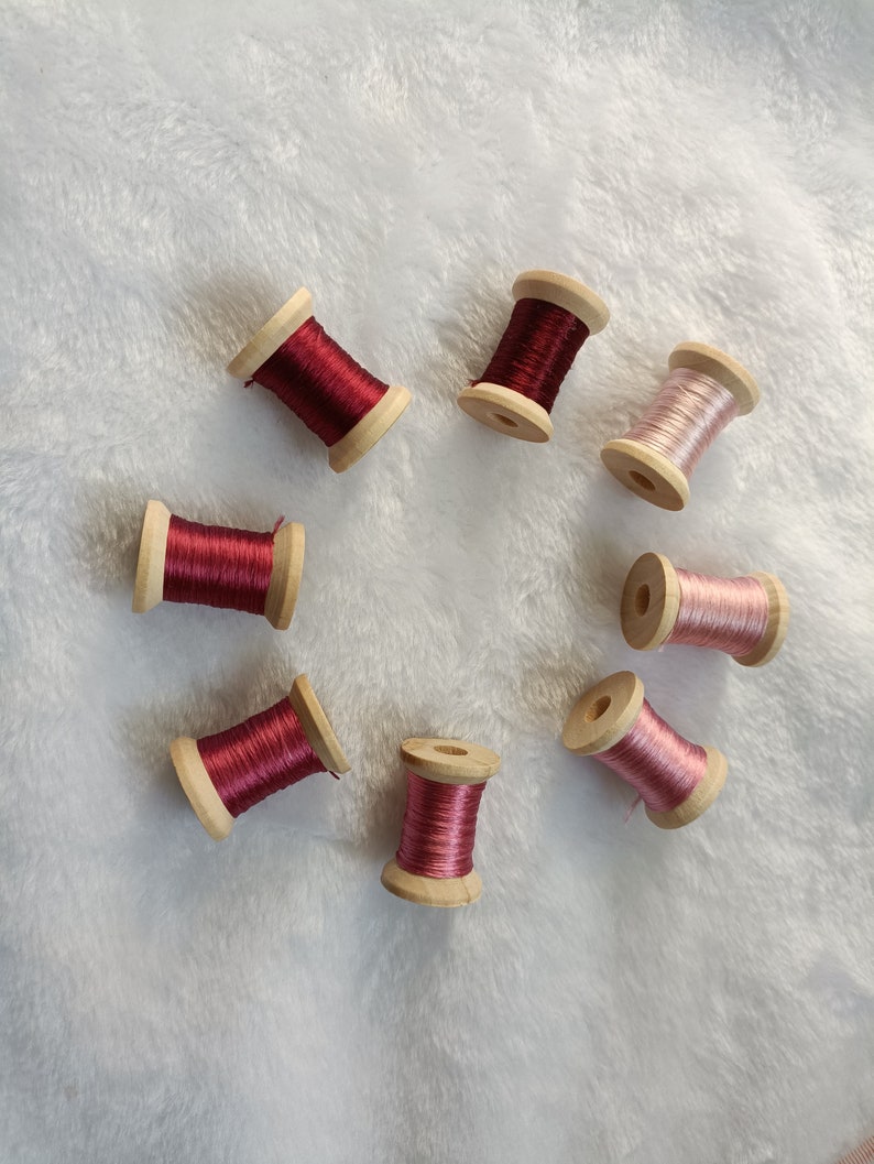 Chinese Silk Thread 8 Spools Natural Mulberry Silk Embroidery | Etsy