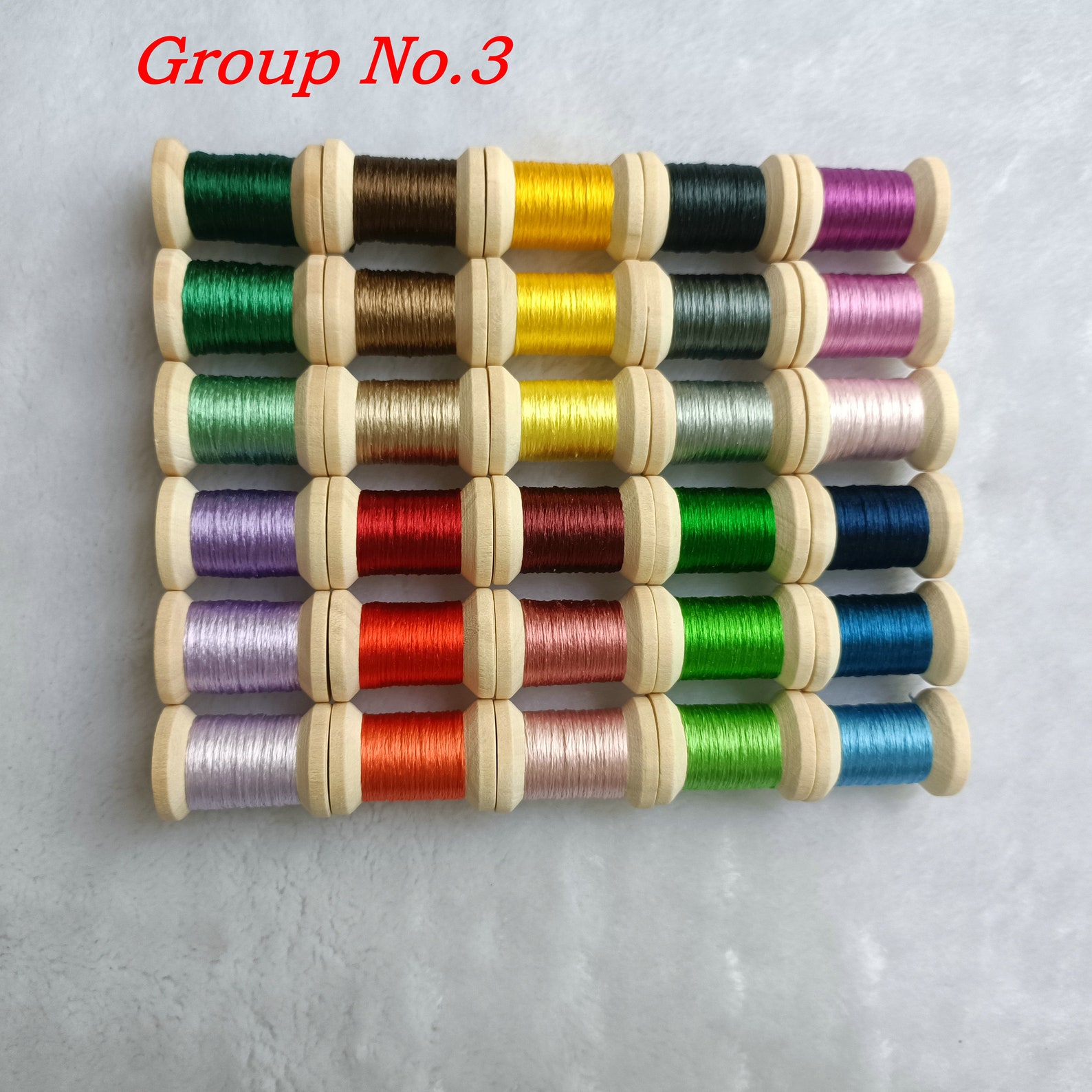Embroidery Silk Spools Pack of 30 Spools Hand-dyed 100% - Etsy