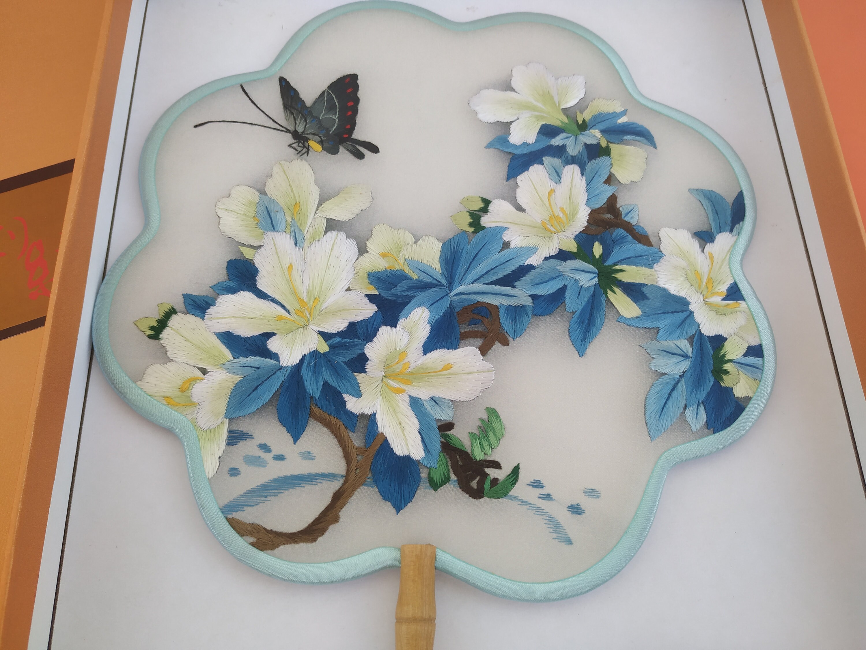 Chinese Fan Embroidery Fan Tassel Fan Oriental Chinese - Etsy