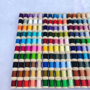 Silk Thread Packs 250 Spools 100% Fine Mulberry Silk Embroidery Threads ...
