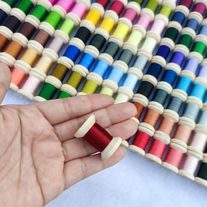 Silk Thread Packs 250 Spools 100% Fine Mulberry Silk Embroidery Threads ...