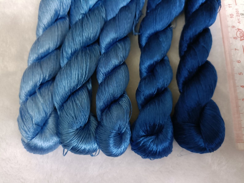 Chinese Silk Thread 5 Colors Natural Mulberry Silk Embroidery - Etsy