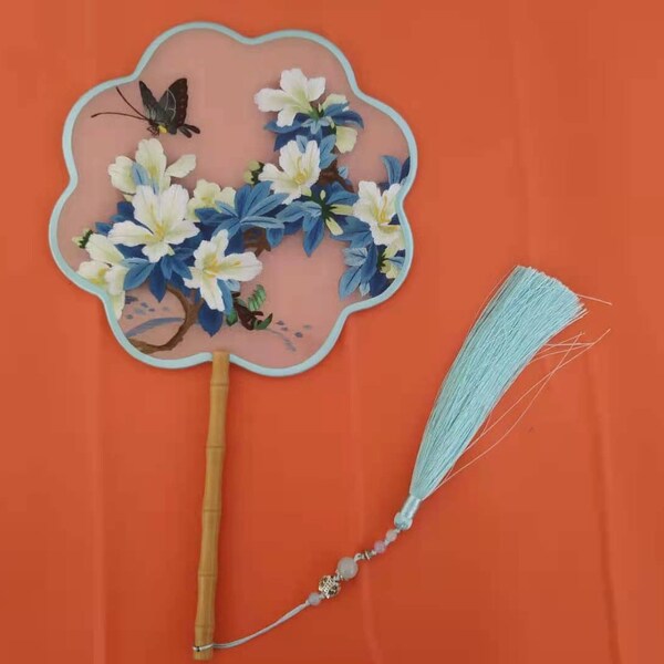 Hand Fan Embroidery - Etsy