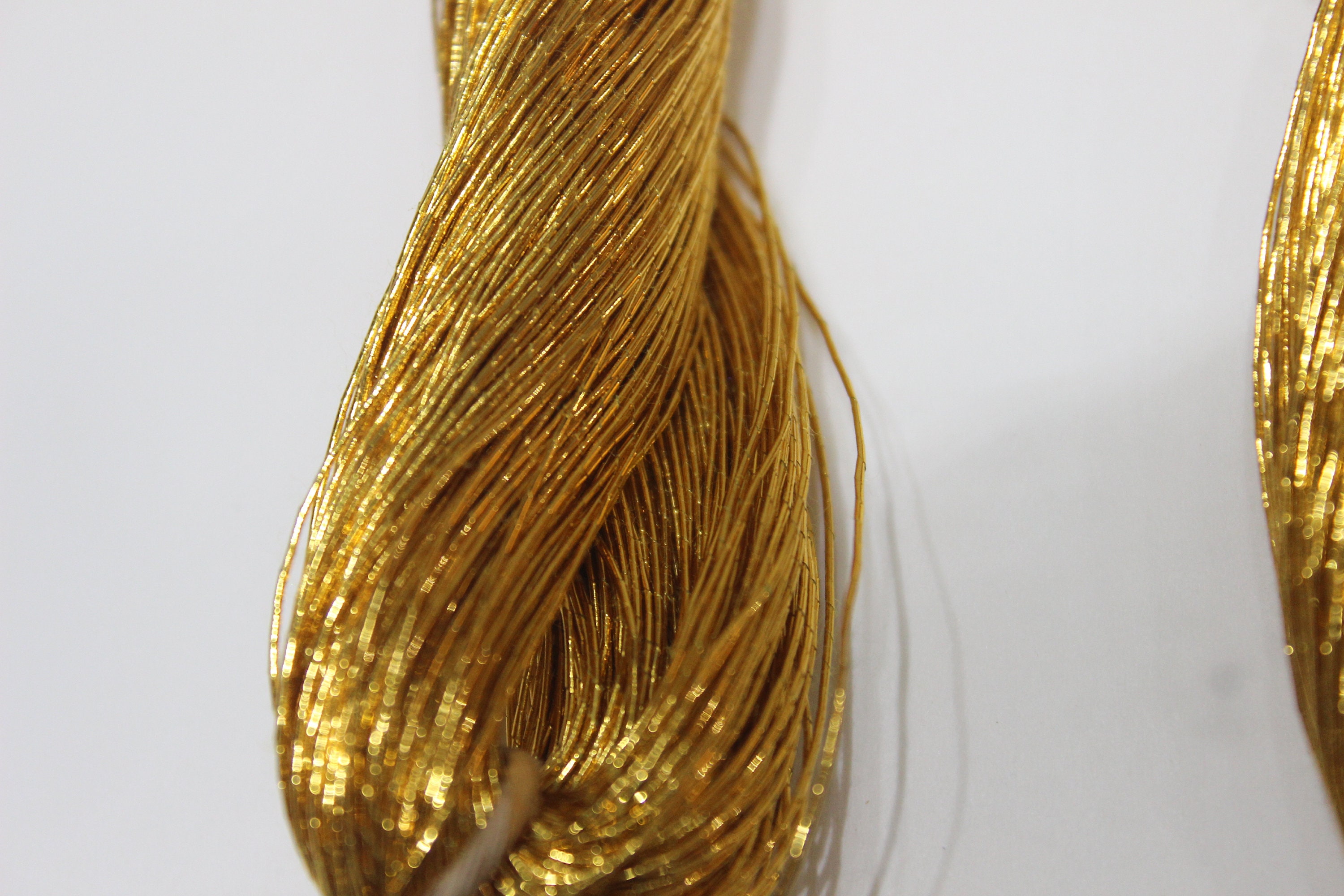 5 madejas surtidas de oro dorado hilo metálico para bordado a | Etsy