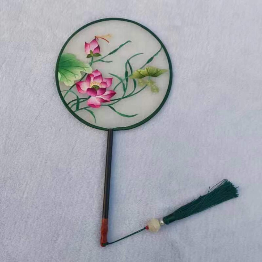 Lotus Water Lily Oriental Chinese Double-sided Hand Embroidery Art ...