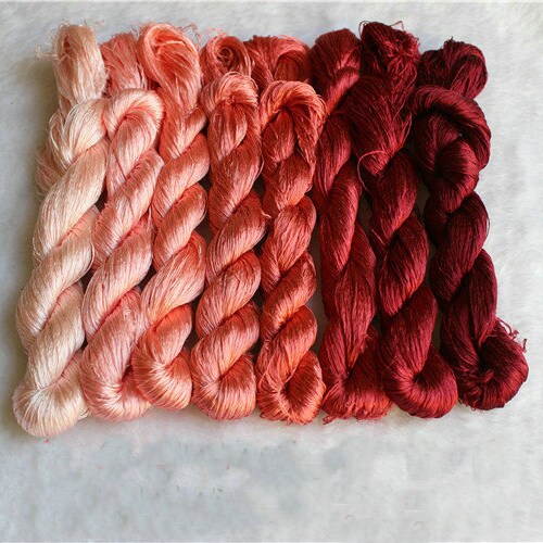 50 Spools Natural Mulberry Silk Embroidery Threads Floss DIY - Etsy