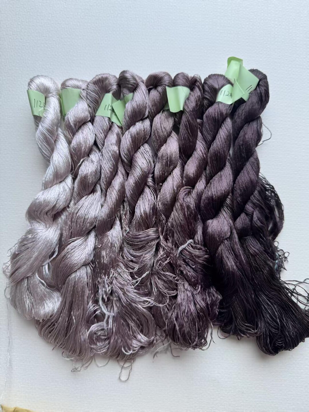 Silk Thread Sets 8 Skeins | Silk Thread Floss |hand-dyed Silk | 100% ...