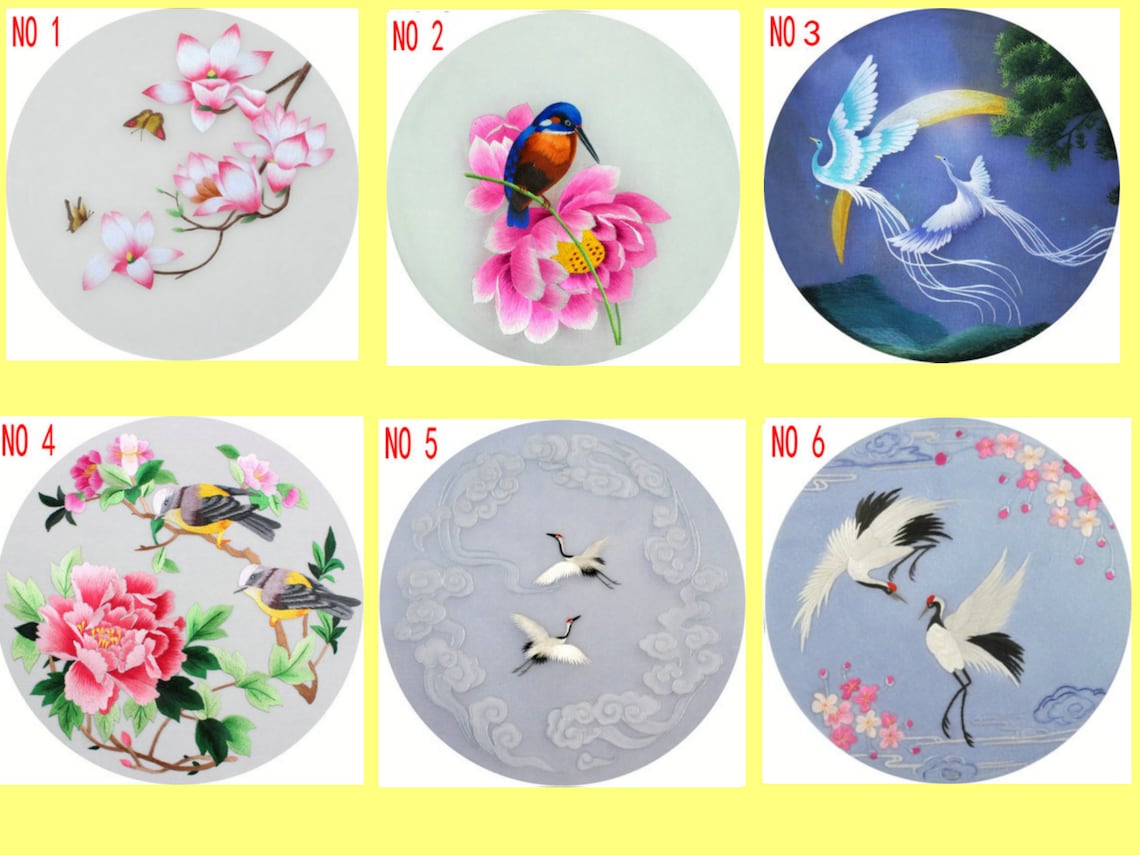 Embroidery Pattern Suzhou Embroidery DIY Kit Unfinished Silk | Etsy