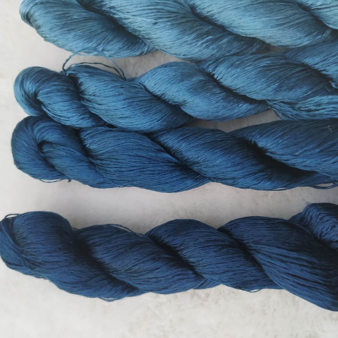 Silk Thread Sets 6 Skeins Silk Thread Floss hand-dyed Silk - Etsy Canada