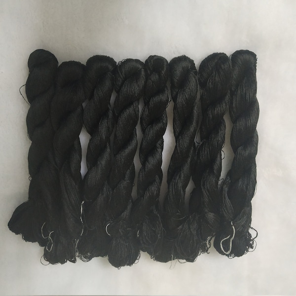Black Silk Thread - Etsy