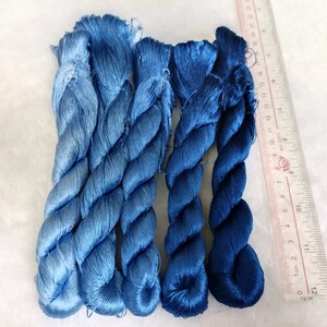 Chinese Silk Thread 5 Colors Natural Mulberry Silk Embroidery Silk ...