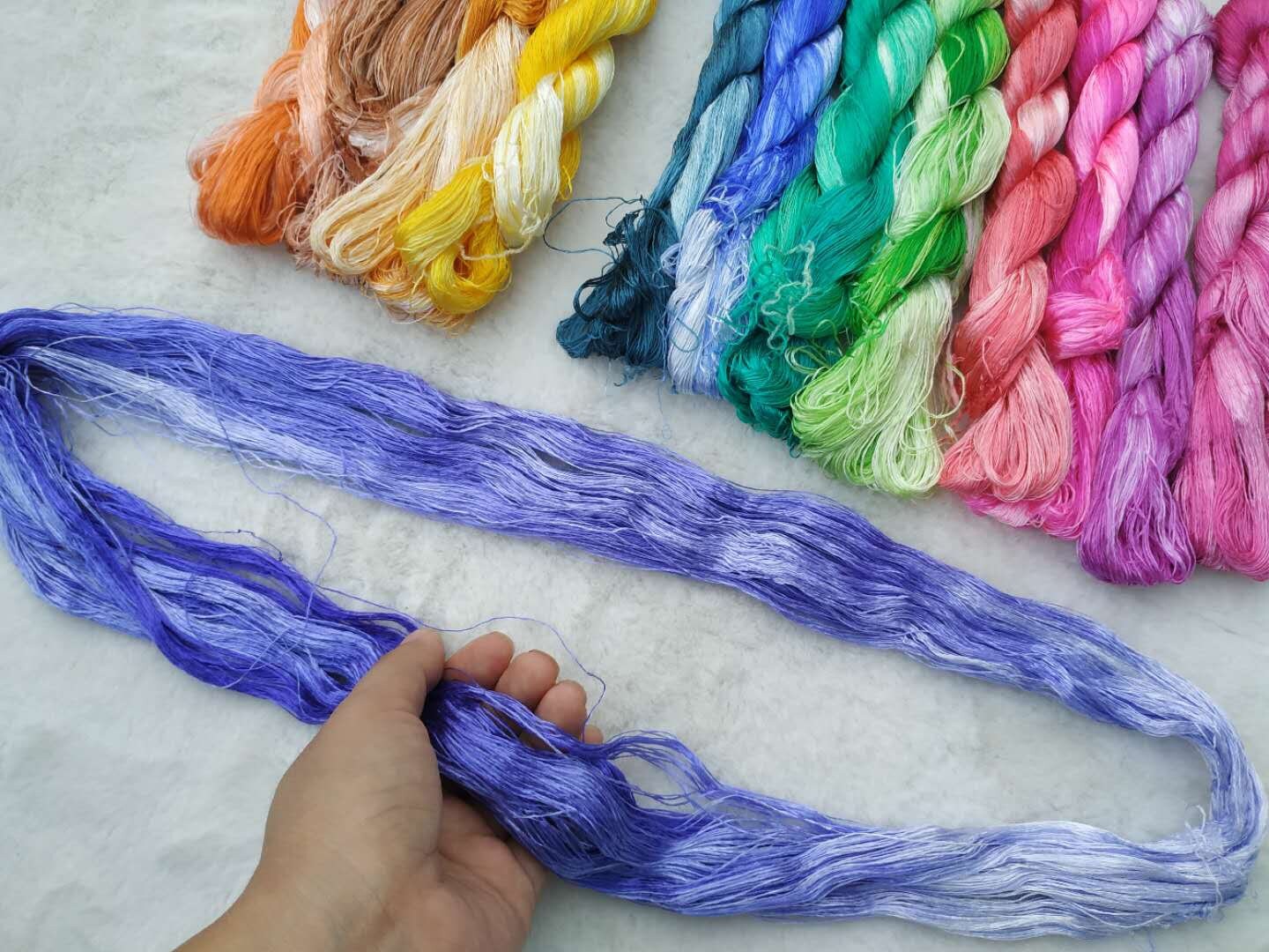 Variegated Embroidery Silk Thread 13 Skeins Natural Mulberry - Etsy