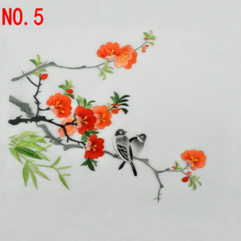 Suzhou Silk Embroidery DIY Kit | Floral & Bird Pattern, With Hoop - Etsy