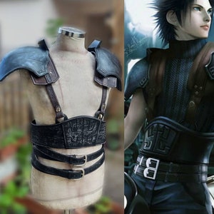 Zack Fair FF7 Cosplay: Custom Leather SOLDIER Belt & Harness - Etsy