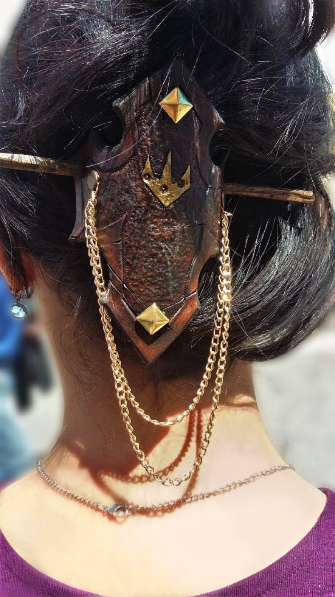 Cute Custom HAIR CLIP Handmade Clasp Gift for Her Larp Celtic - Etsy