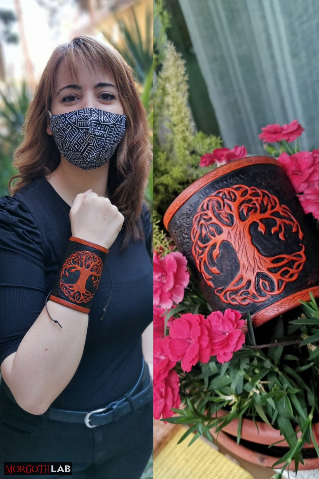 Tree of Life Handmade Leather BRACELET High Quality Celtic Viking ...