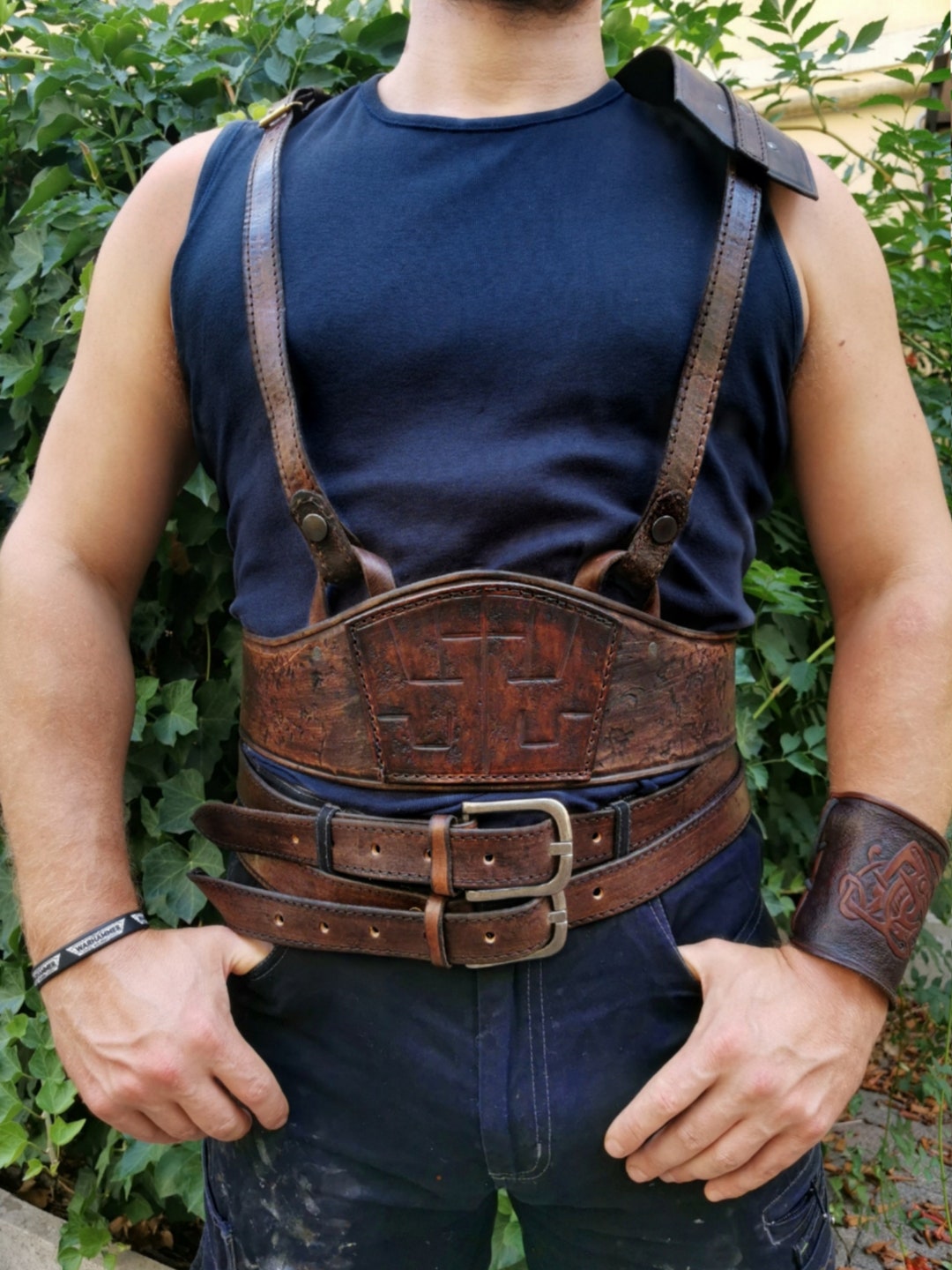 Cloud Strife Final Fantasy 7 Remake Cintura SOLDIER Belt & Harness Zack ...