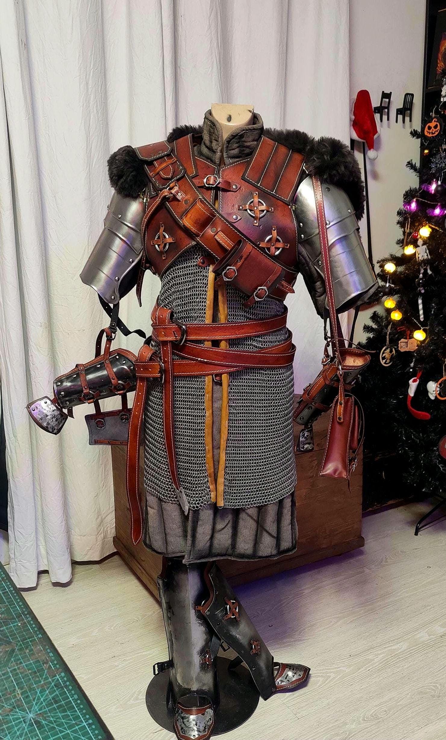 The Witcher Geralt Bear Armor Custom Design Handmade - Full Set Cosplay ...