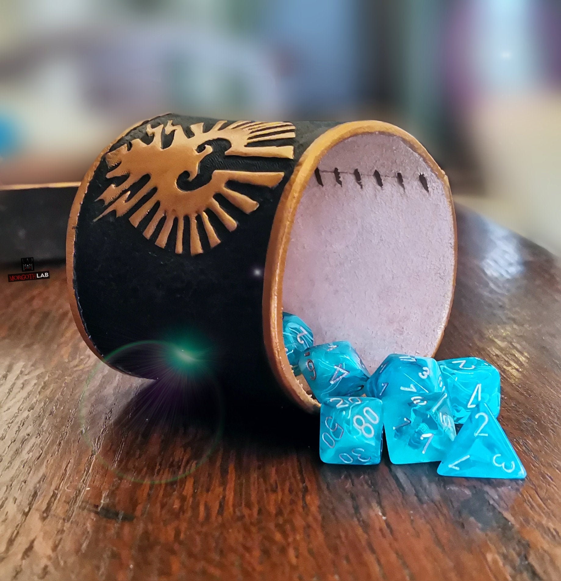 Custom DICE SHAKER - TTRPG Handmade Dice Roller Dnd / Warhammer Leather ...