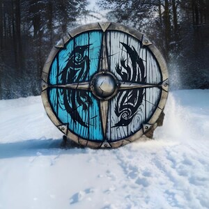 Viking LARP Shield - Handmade Durable HD Foam Shield - Customizable ...