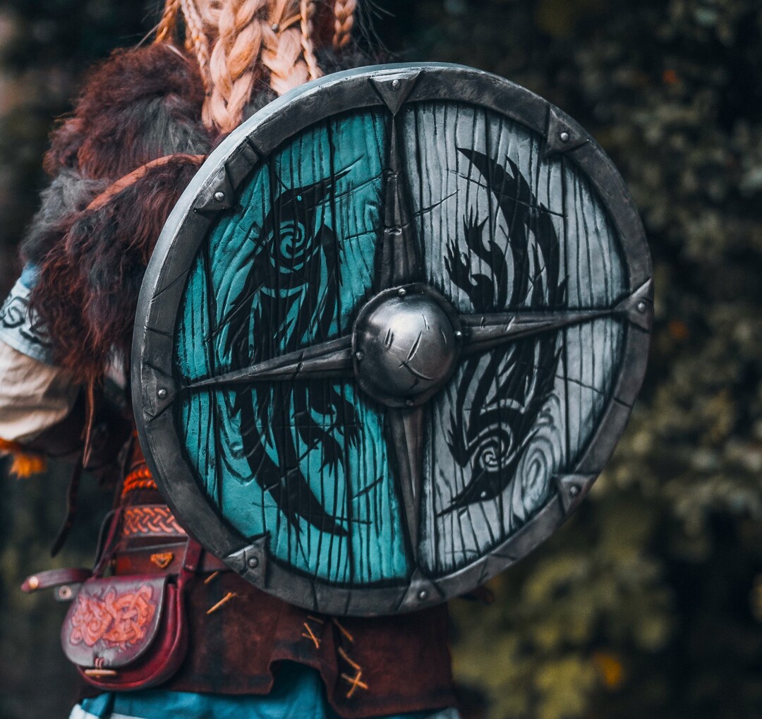 Viking Larp Shield Highly Resistant Hd Foam Round SHIELD - Etsy