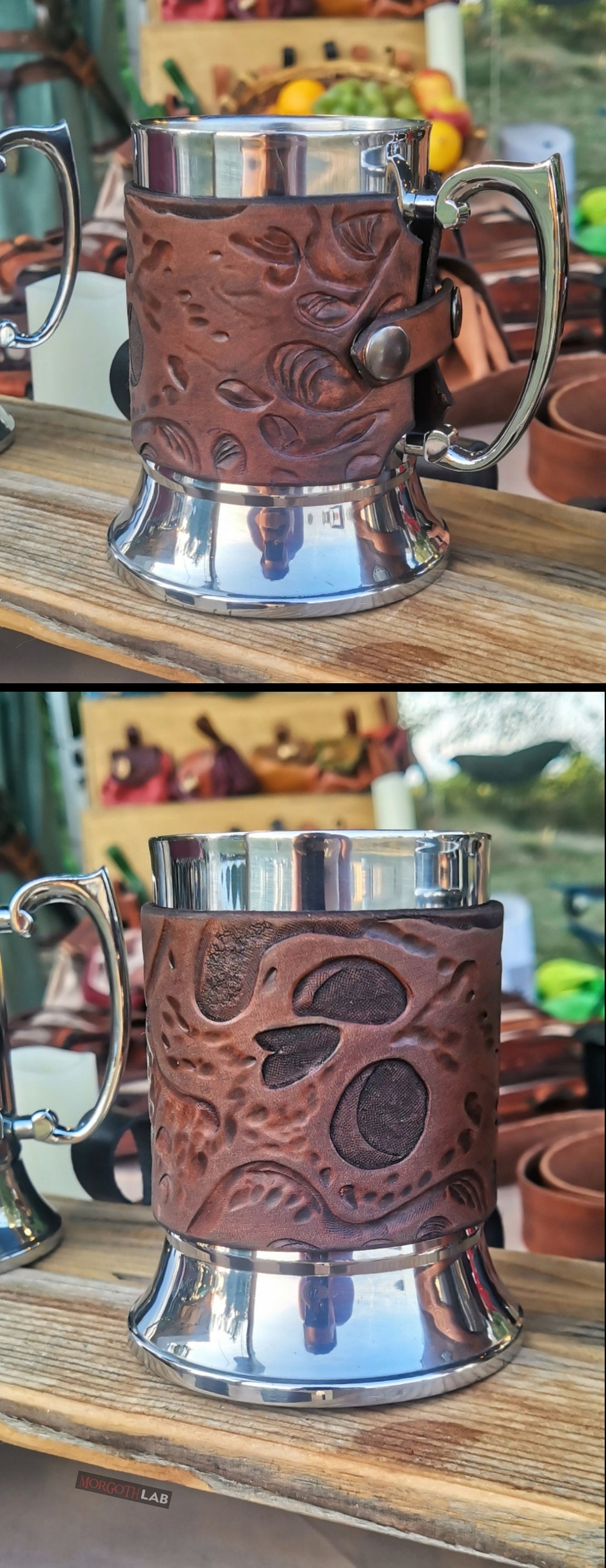 Boccale PERSONALIZZATO per birra vino in cuoio italiano larp - Etsy Italia