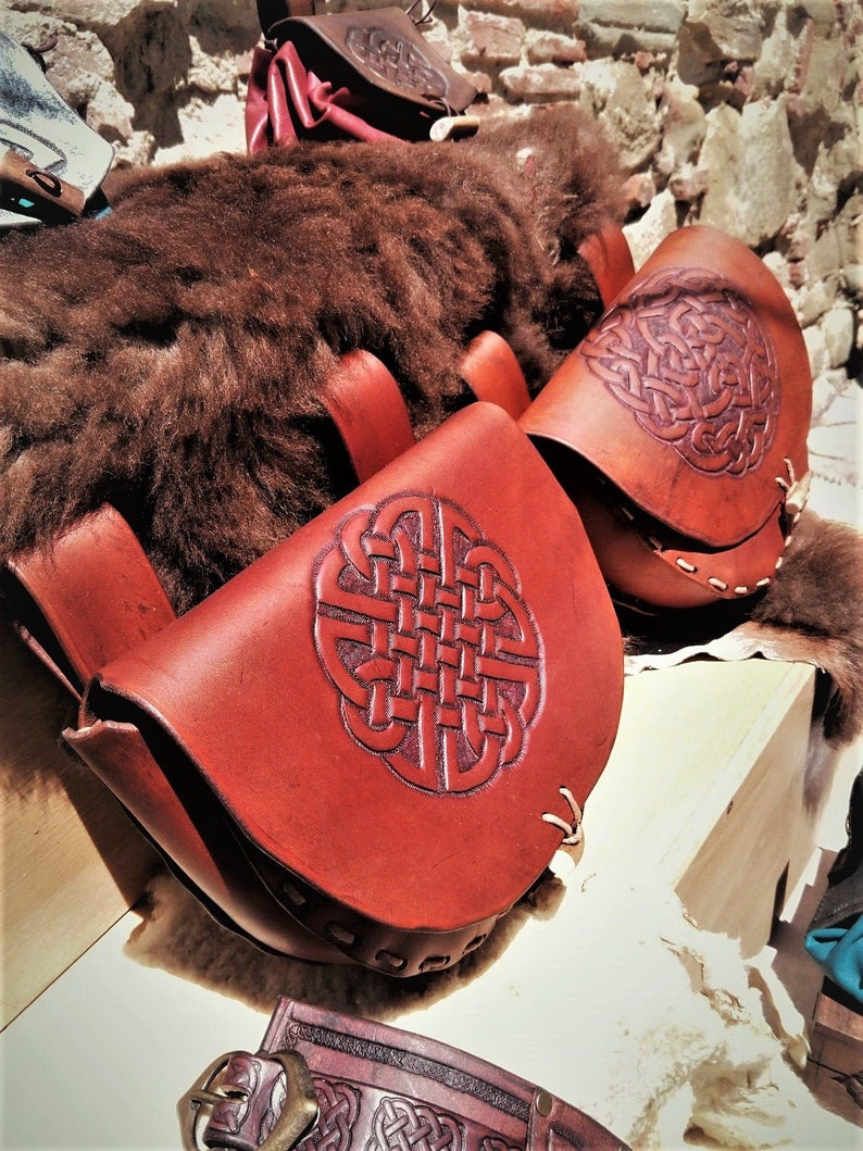 Leather Celtic Bag CUSTOM Handmade Belt / Shoulderbag Viking - Etsy