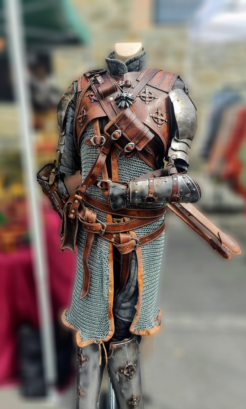 The Witcher Geralt Bear Armor Custom Design Handmade - Full Set Cosplay ...