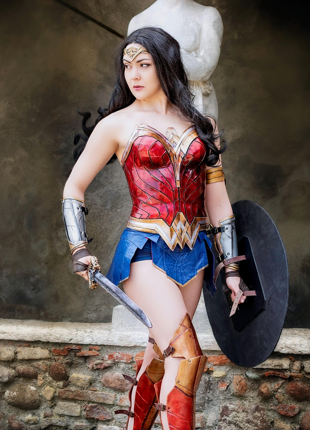 Wonder Woman Cosplay Costume Dc Comics High Quality Foam Leather Gal Gadot Movie Armor Dccomics Superhero Halloween for Her WONDERWOMAN Etsy