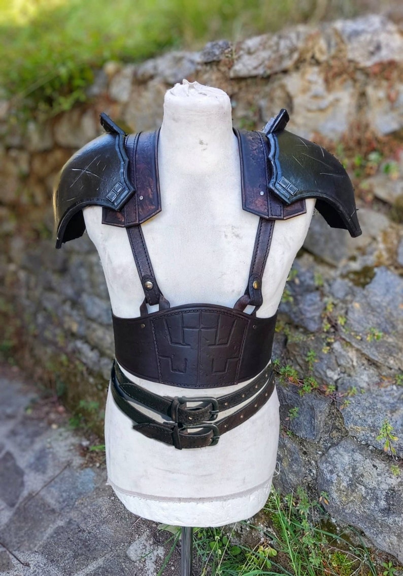 Zack Fair FF7 Cosplay: Custom Leather SOLDIER Belt & Harness - Etsy