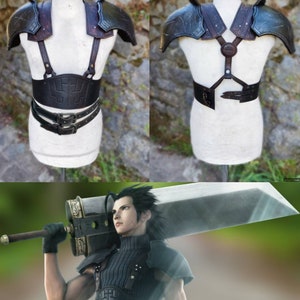 Zack Fair FF7 Cosplay: Custom Leather SOLDIER Belt & Harness - Etsy