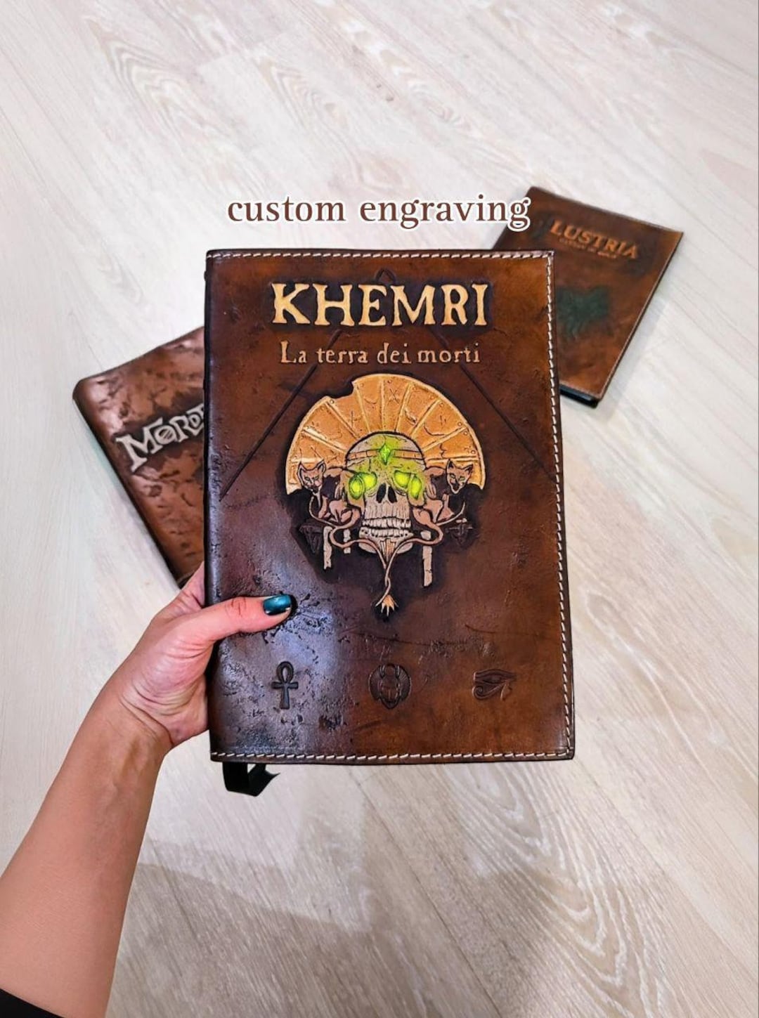 Dnd & Co. Handbook COVER - Customizable Handmade Engraved Leather ...