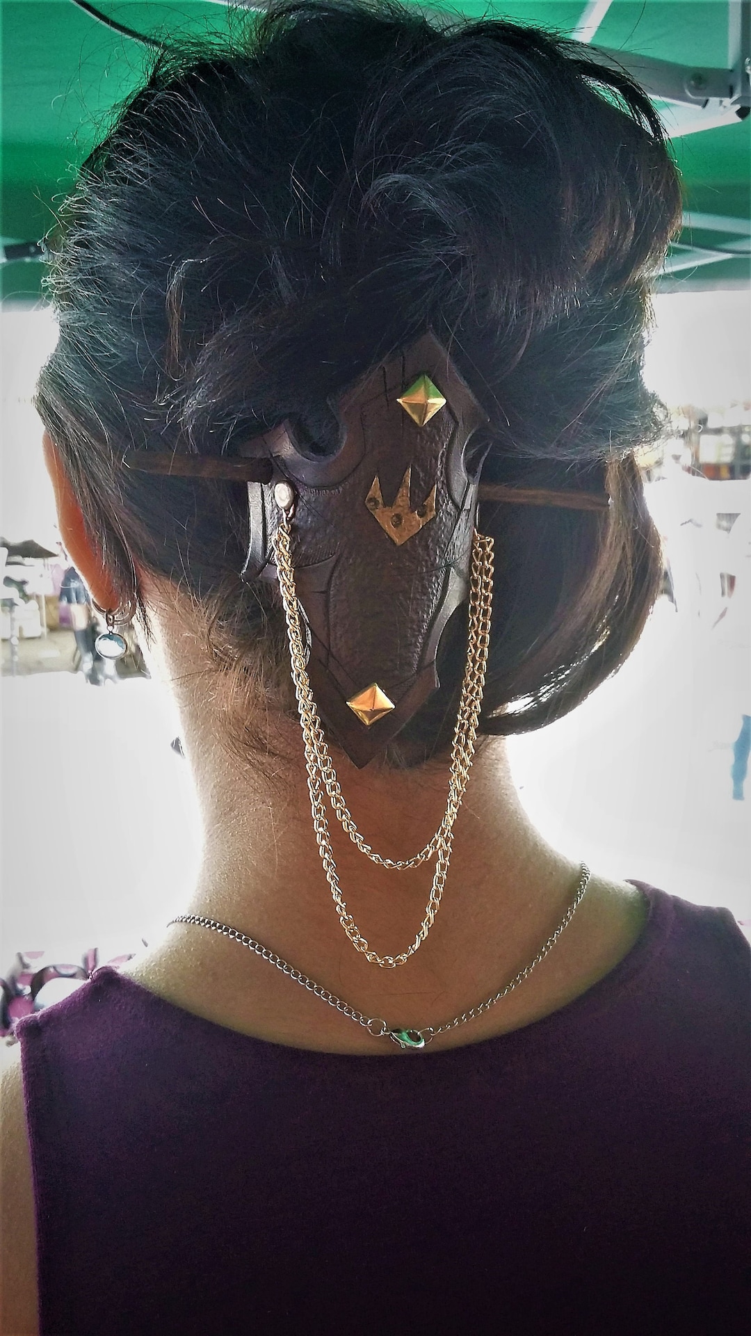 Cute Custom HAIR CLIP Handmade Clasp Gift for Her Larp Celtic Knot ...