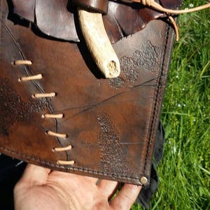 Leather Belt Tassets Faulds Skirt Armor of Tribal Barbarian With Rune ...