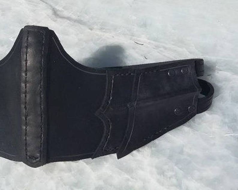 Mask Muzzle Anti Gas in Leather Half Mask Fantasy Larp Cosplay - Etsy ...