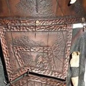Leather Belt Tassets Faulds Skirt Armor of Tribal Barbarian With Rune ...