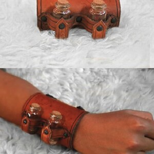 Alchemist Leather Set Bracelet and Potion Sack,the Witcher Larp Cosplay ...