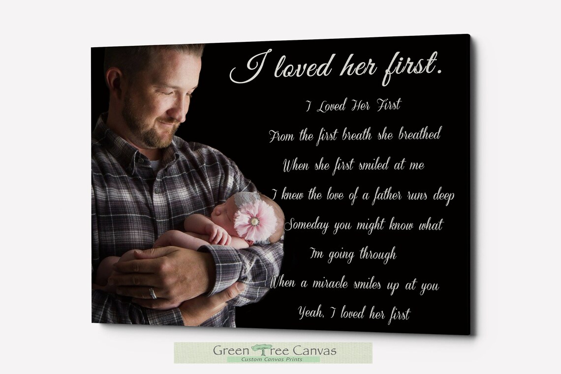 Daddy and Daughter, Daughter and Father, Fathers Day Gift From Baby Boy ...