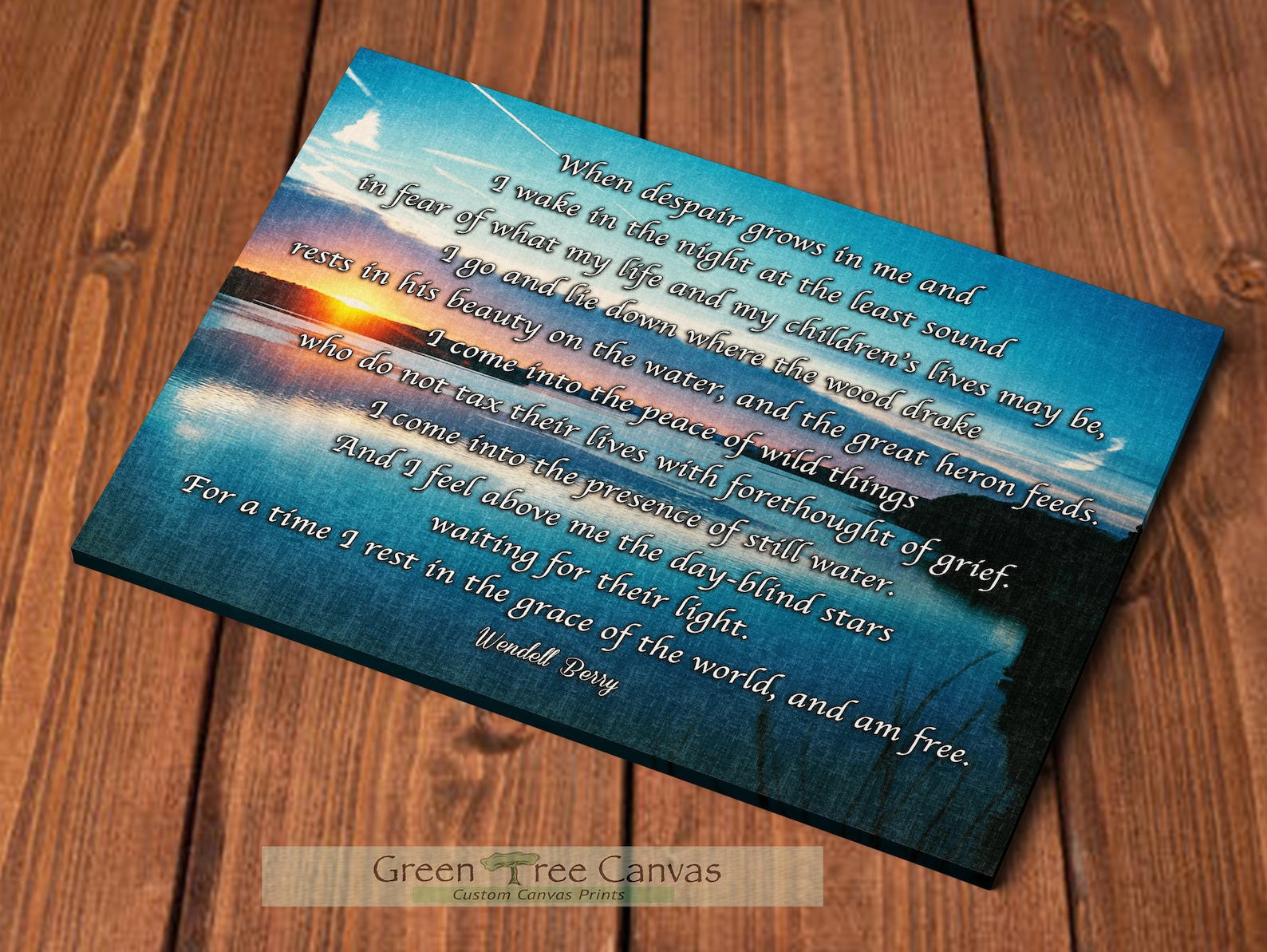 Custom Poem Print My Own Poem on Canvas Personalized Canvas - Etsy